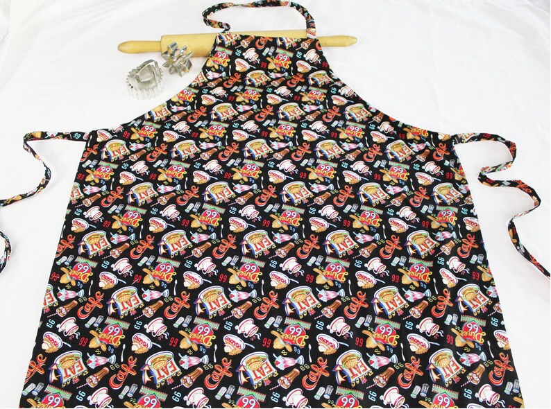 Adult Apron - Route 66 Diner - Ready to Ship - Etsy