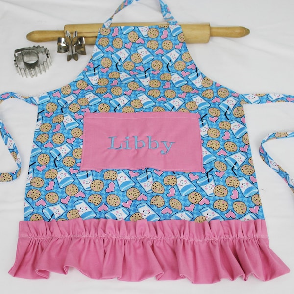 Pink Ruffle Apron - Etsy