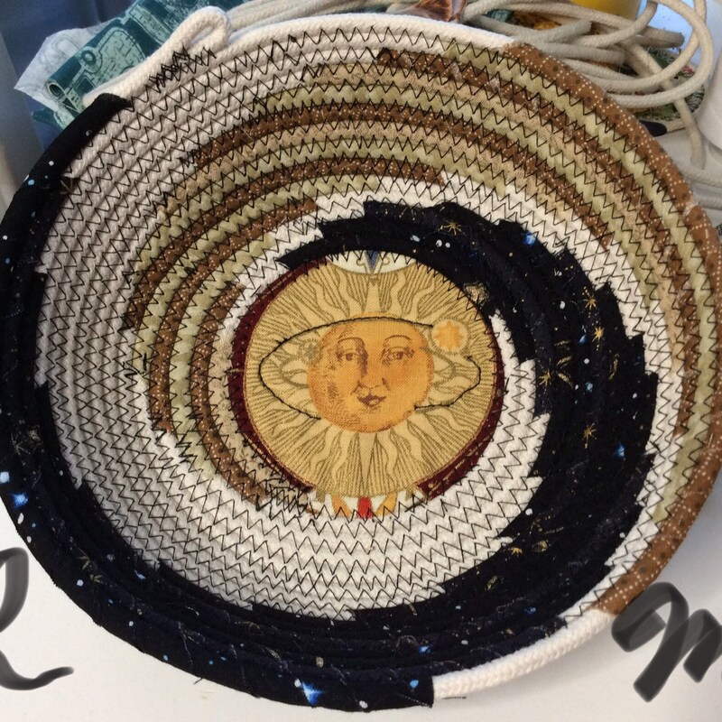 Fabric Wrapped Rope Baskets - Etsy