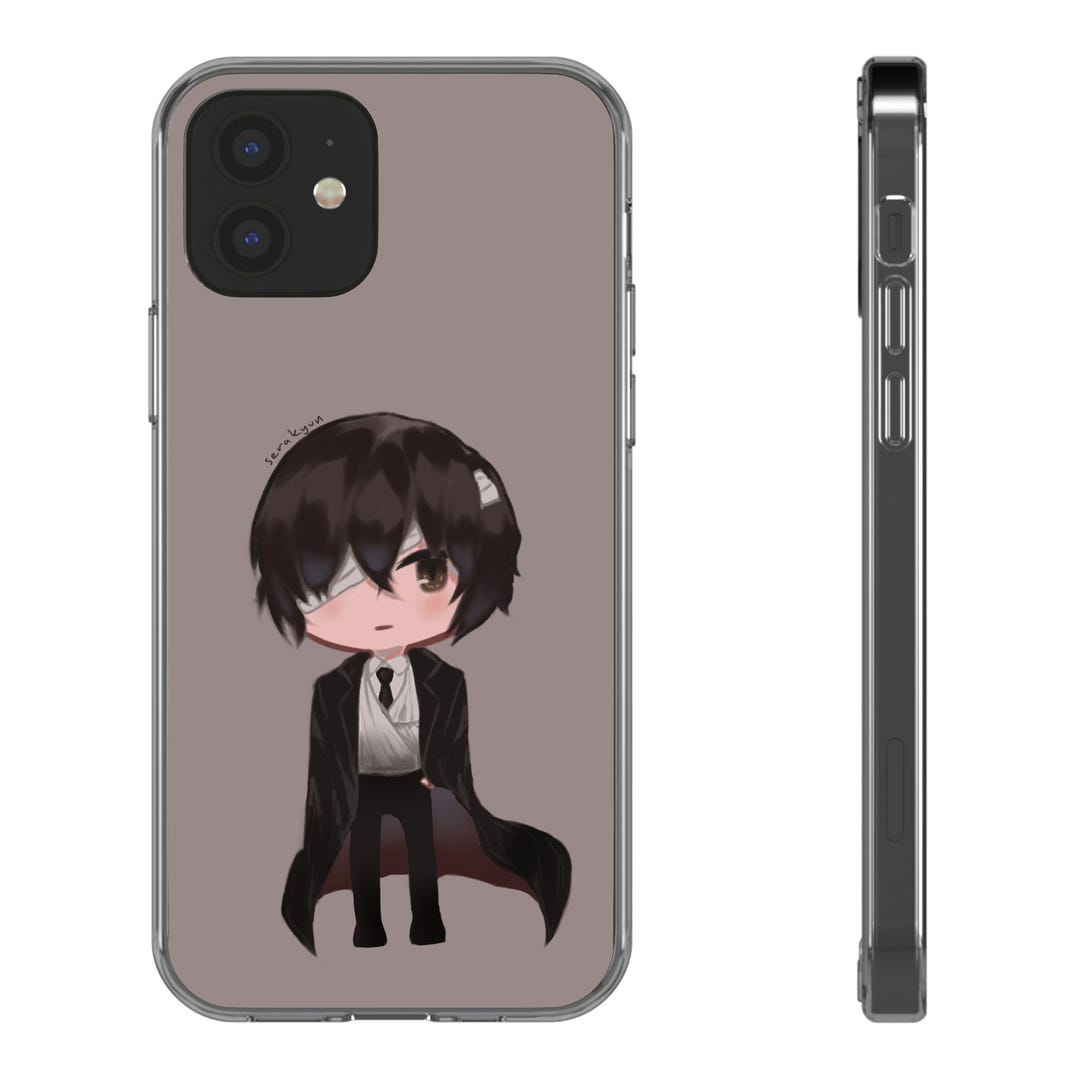 Chibi Dark Detective Dazai Osamu Bungou Stray Dogs Clear Case | Phone ...
