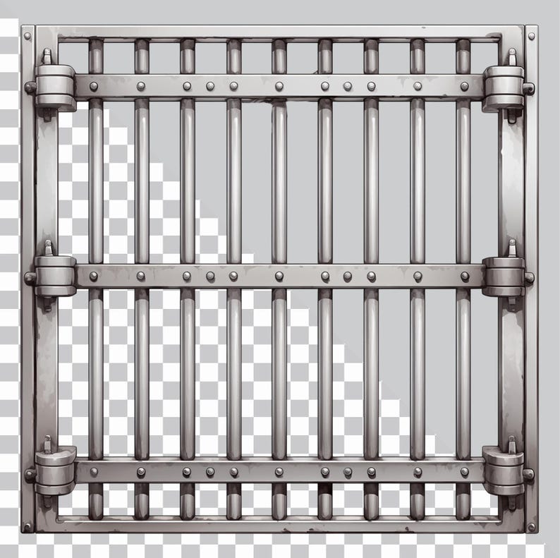 Prison Clipart, Jail PNG, Prisoner, Inmate, Printable Sublimation ...