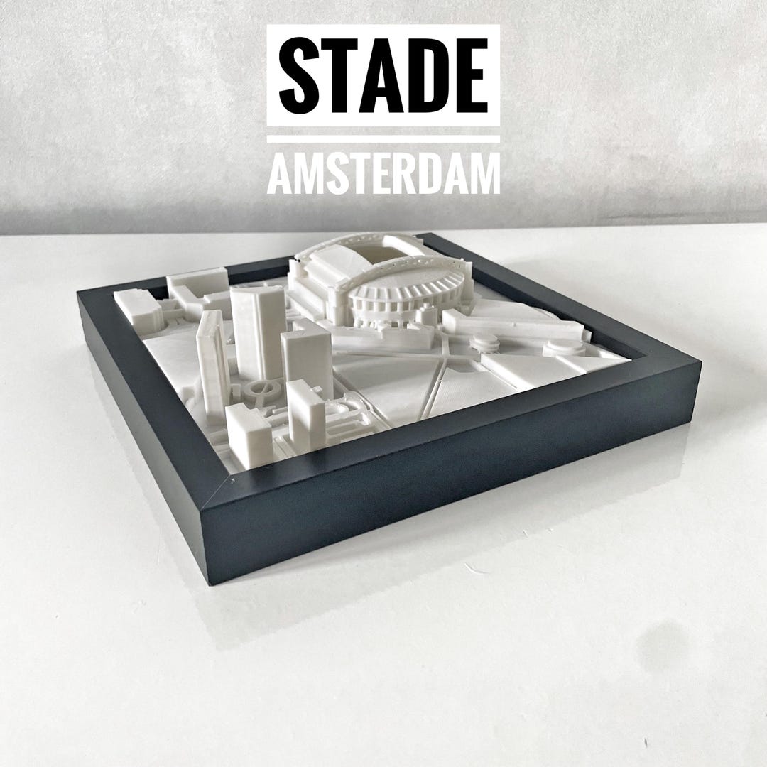 Stadium Frame – Amsterdam | 3D Model for Wall or Tabletop Display ...