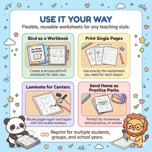 Kindergarten & 1st Grade Mega Workbook – 1000+ Math and Reading ...