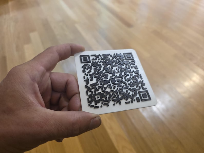Rickroll QR Code Plaque: Funny 3D Printed Geek Desk Sign - Etsy