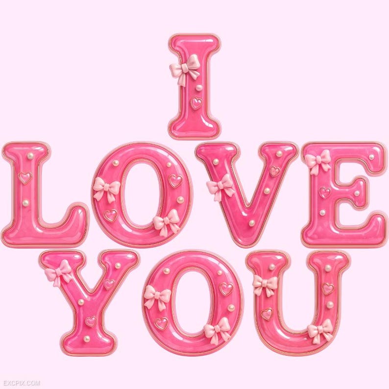 Pink Barbie Font Alphabet PNG, A–Z Letters and 0–9 Numbers, Glam Pink ...