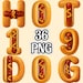 Sugar Cookie Alphabet - Pastel - Clip Art Images - Digital Download ...
