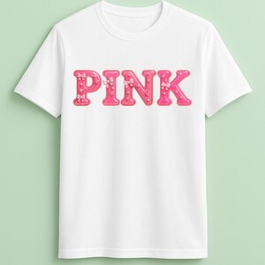 Pink Barbie Font Alphabet PNG, A–Z Letters and 0–9 Numbers, Glam Pink ...