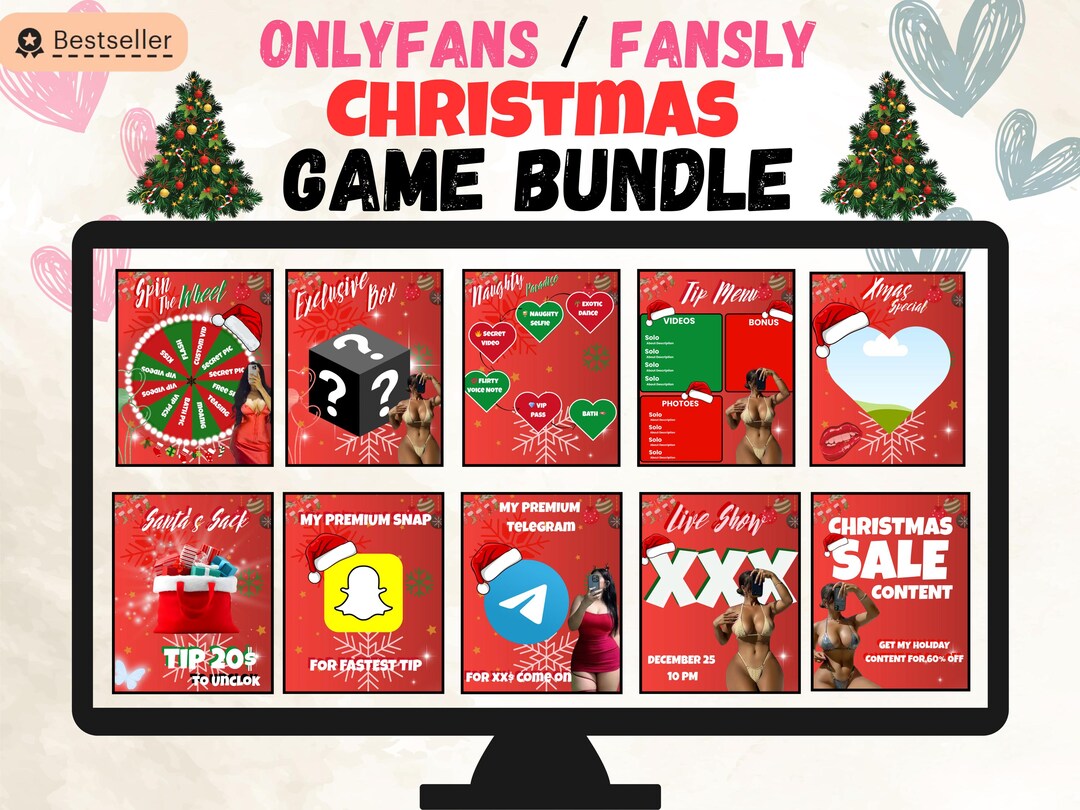 Onlyfans Christmas Games Bundle | Onlyfans Templates Canva | Fansly ...