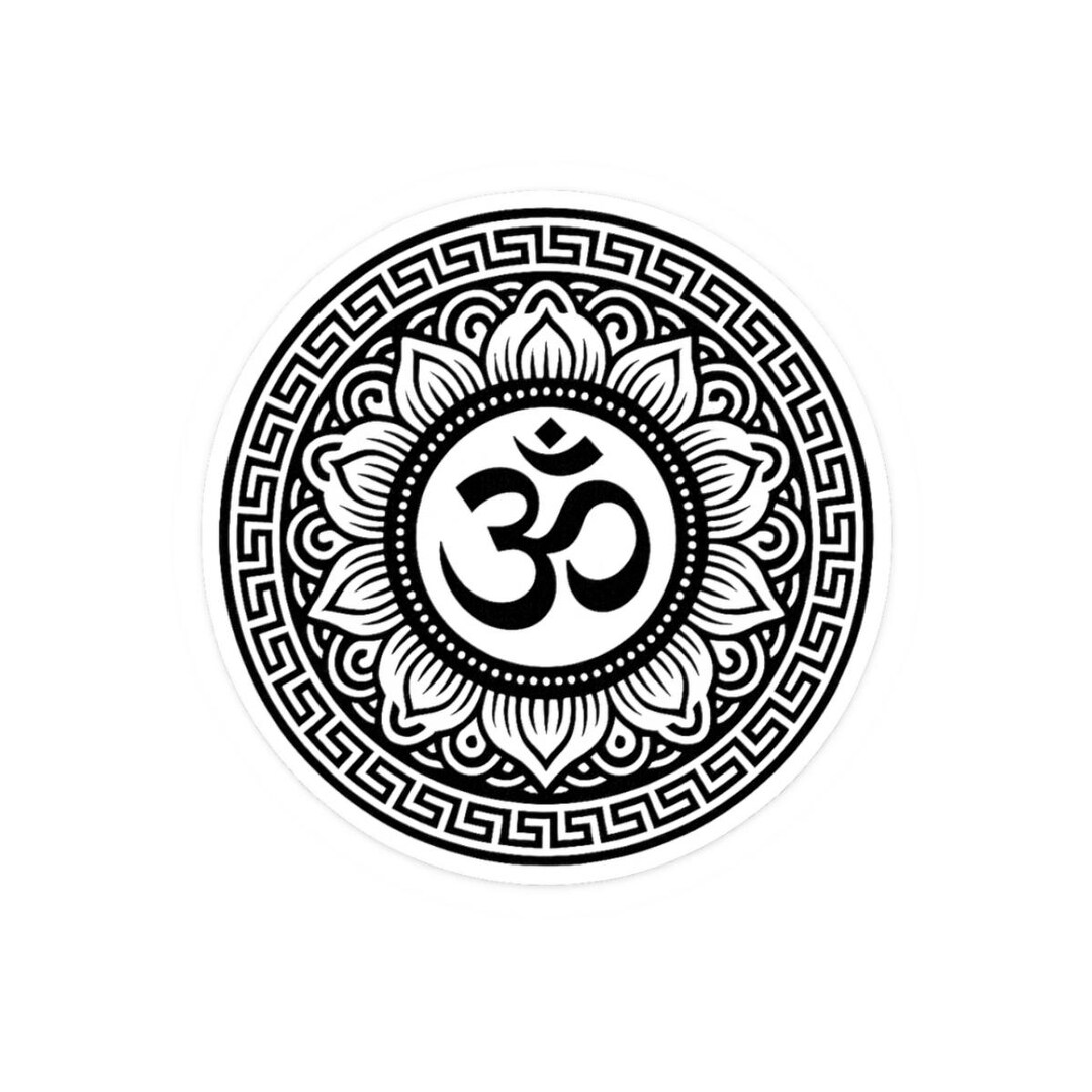 Zen Mandala Sticker - Sacred Geometry Bonji Design Spiritual Lotus ...
