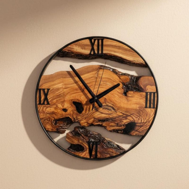 Handmade Wood Clock - Etsy