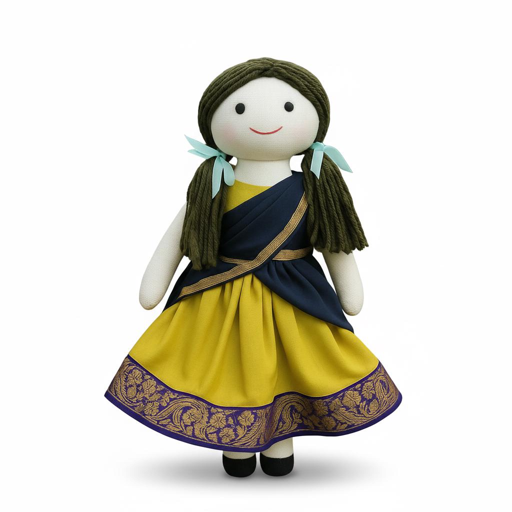 Handmade Indian Cloth Doll in Traditional Saree | Cultural Gift - Etsy