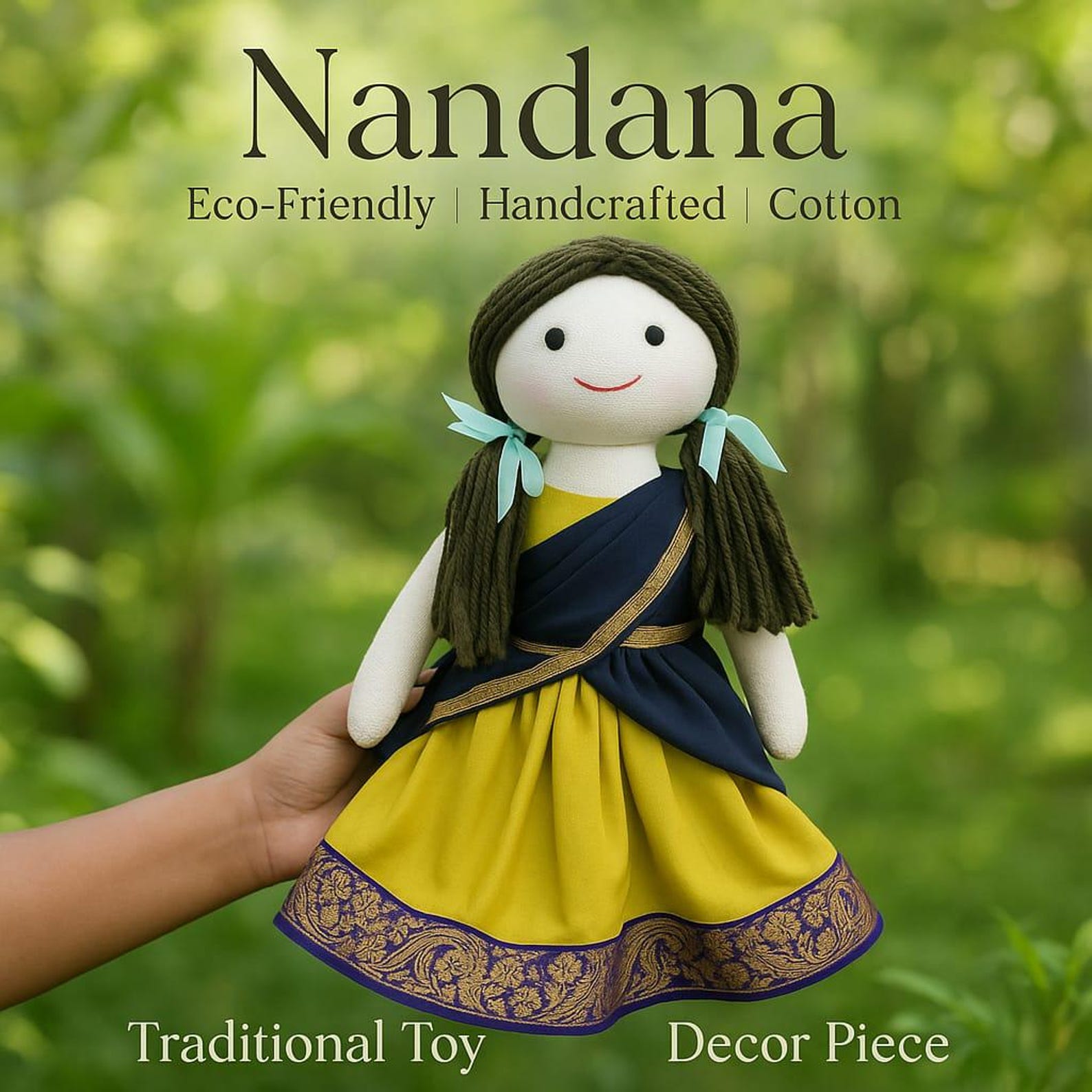 Handmade Indian Cloth Doll in Traditional Saree | Cultural Gift - Etsy