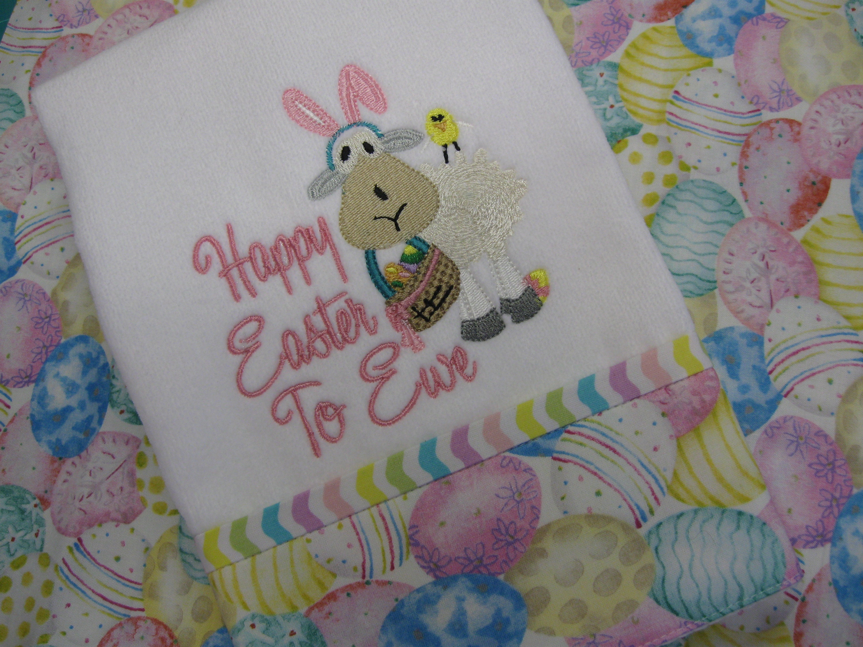 Handmade Embroidered "easter Towel" - Etsy