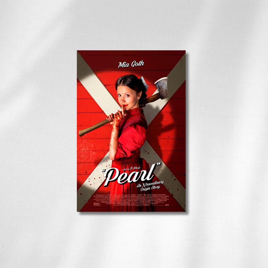 Pearl (2022) Movie Poster | Mia Goth A24 Horror Print | Creepy Slasher ...