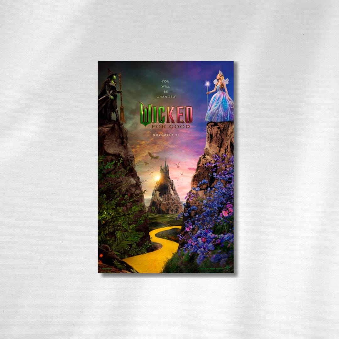 Wicked Part Two 2025 Poster | Ariana Grande, Cynthia Erivo (digital ...