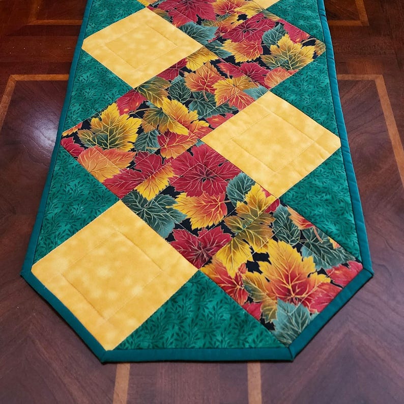 Quilted Autumn Table Runner - Etsy