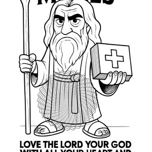 Men of the Bible, Bible Heroes Coloring Pages – 34 Printable Christian ...