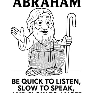 Men of the Bible, Bible Heroes Coloring Pages – 34 Printable Christian ...