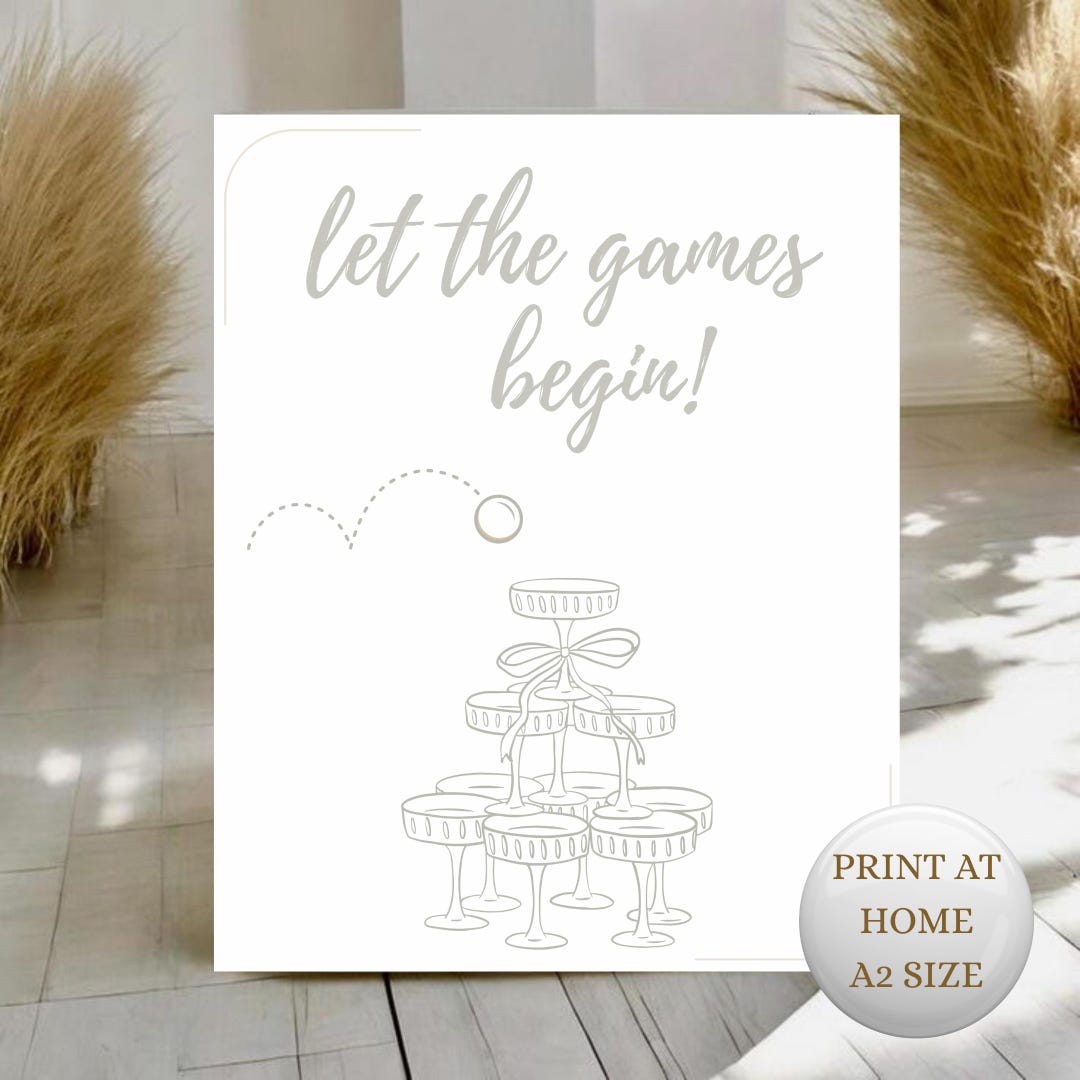 Wedding Game Let the Games Begin Beer Pong Digital Download. - Etsy