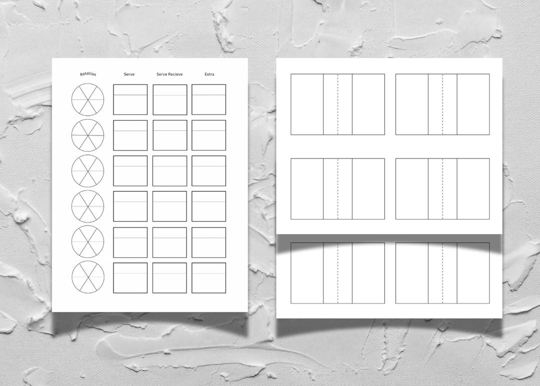 PDF Volleyball Coaching Tools With Blank Court and Rotation Diagrams ...