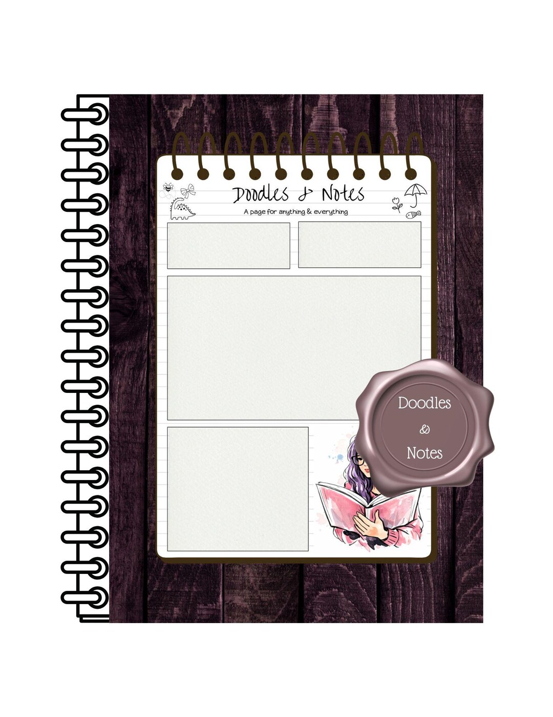 Doodles & Notes Printable Page | Cute Notes Planner Insert | Junk ...