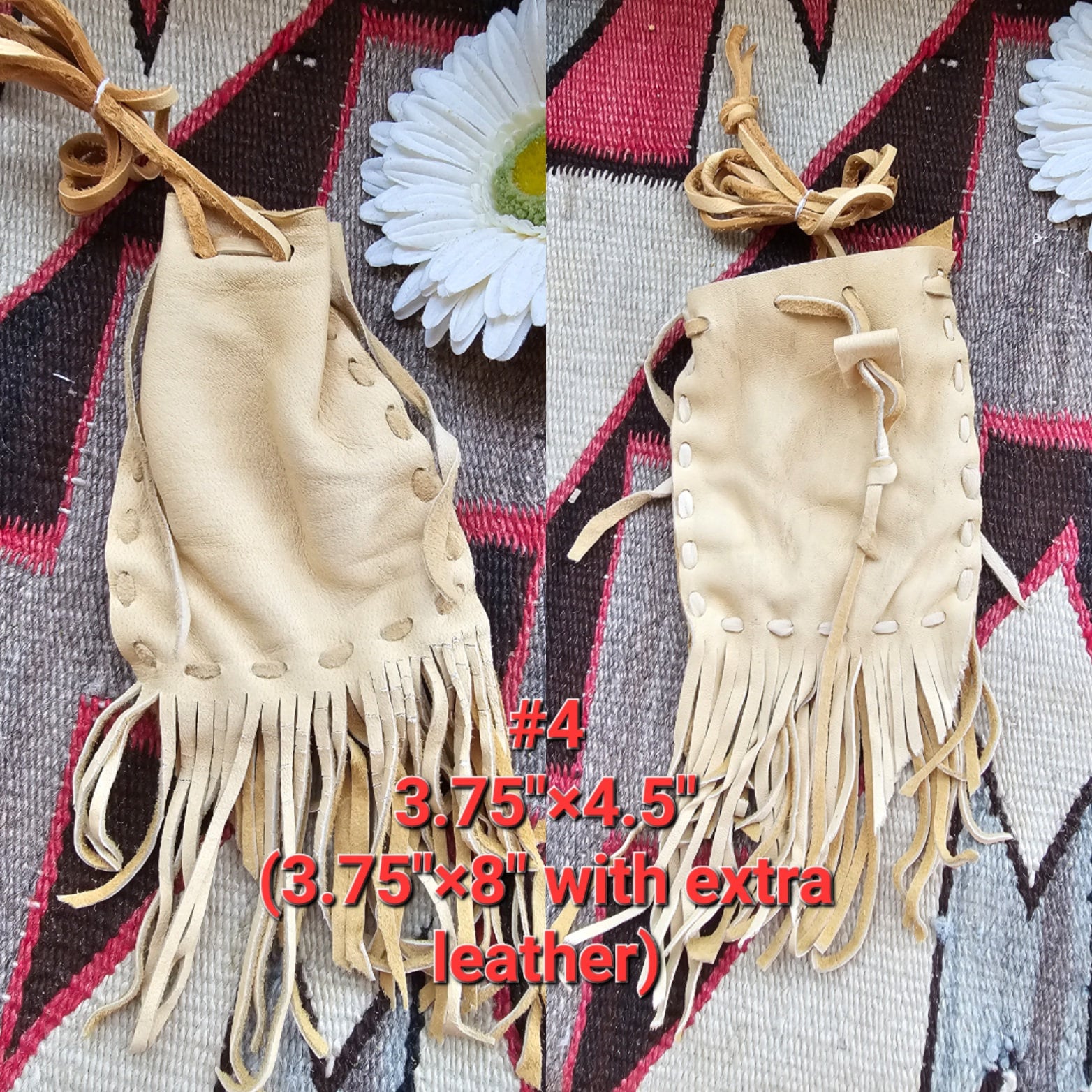 New Native American Medicine Bag, Buckskin Medicine Bag, Medicine Pouch ...