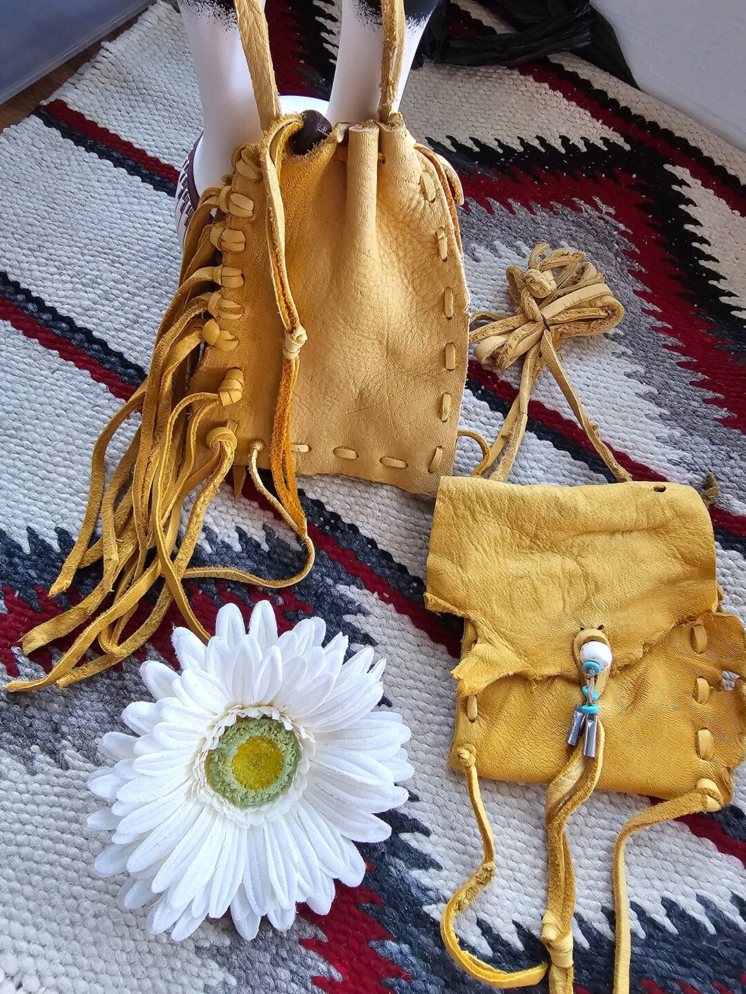 New!!! Medicine Bag, Native American Buckskin Bag, All Natural Bag ...