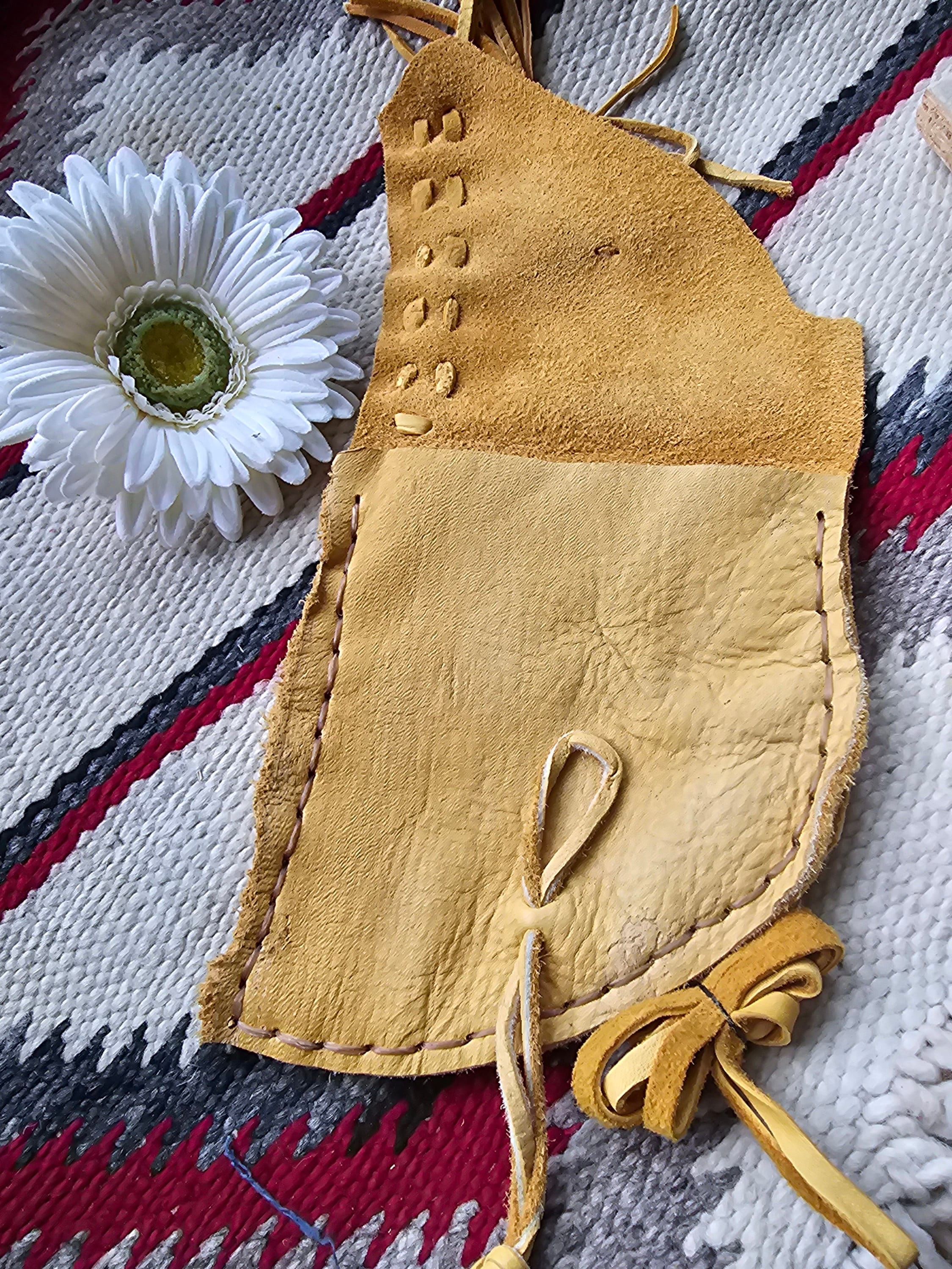 Native American Bag, Concho Belt Bag, Leather Medicine Bag, Medicine ...