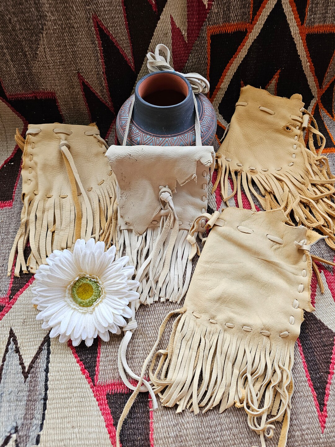 New! Native American Medicine Bag, Buckskin Medicine Bag, Medicine ...