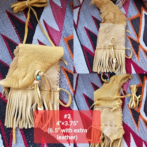 New Native American Bag Buckskin Medicine Bag Navajo Made - Etsy