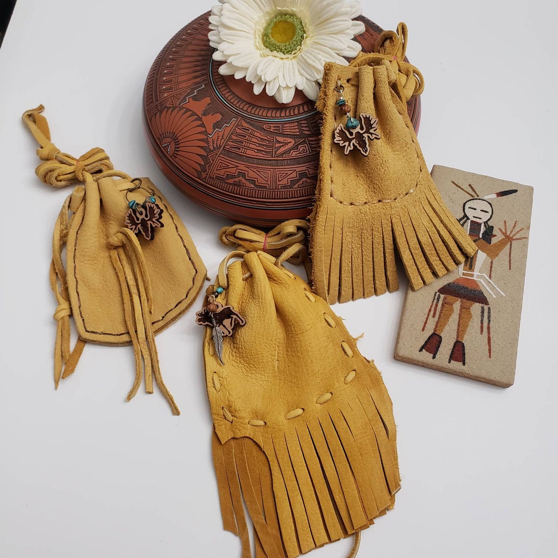 Medicine Bag Native American Bag All Natural Bag Navajo - Etsy
