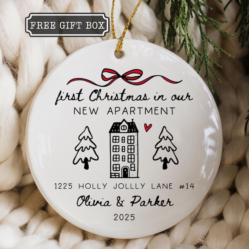 Home Address Key Ornament - Etsy