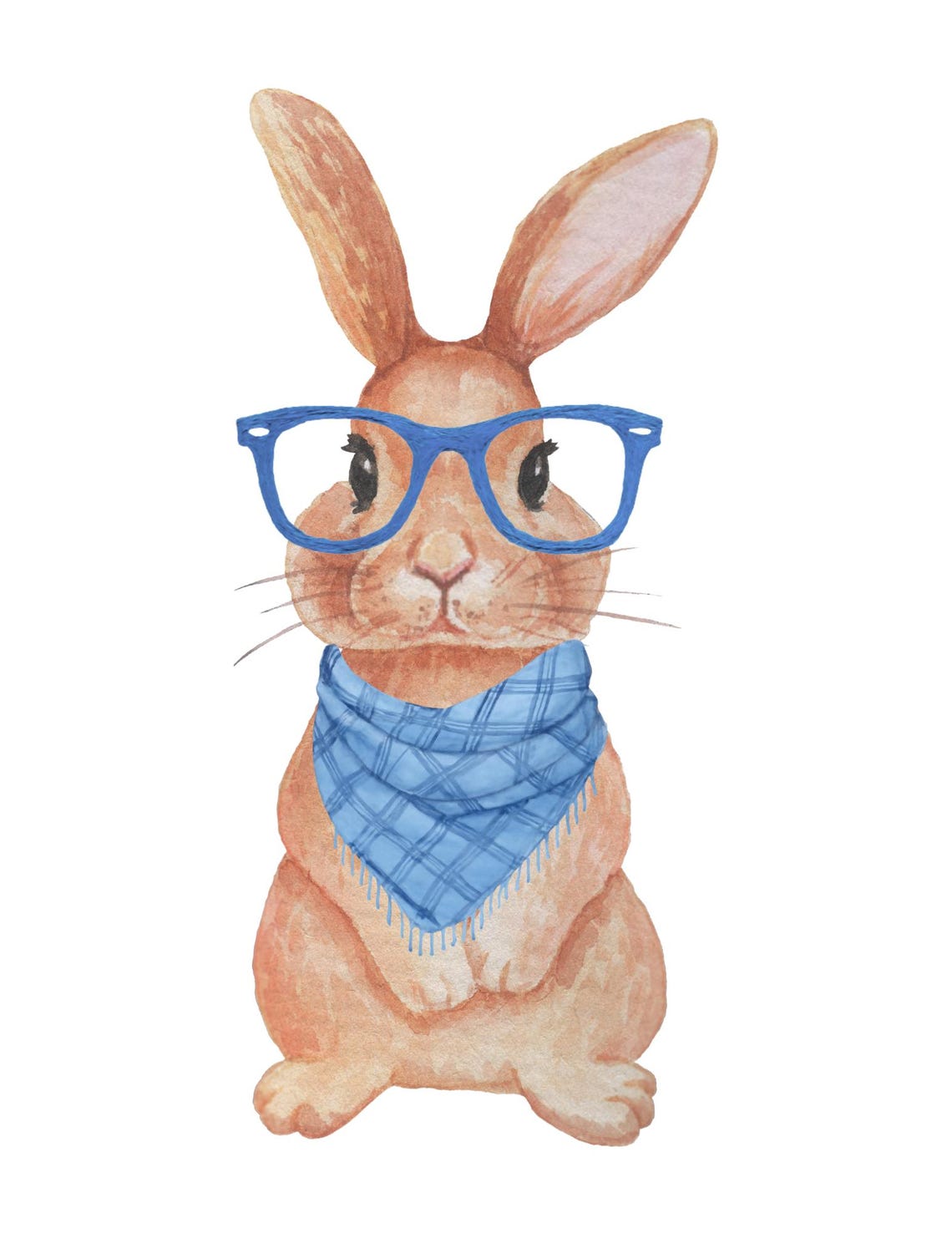 Smart Bunny Clipart Set Digital Download, PNG High-res, DIY Crafts - Etsy