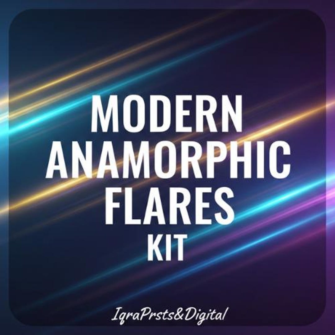 Modern Anamorphic Flares Kit | 2GB Lens Flare Overlays Light Effects ...