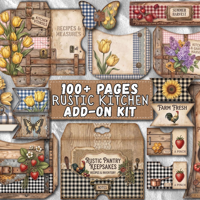Rustic Scrapbook Pages - Etsy