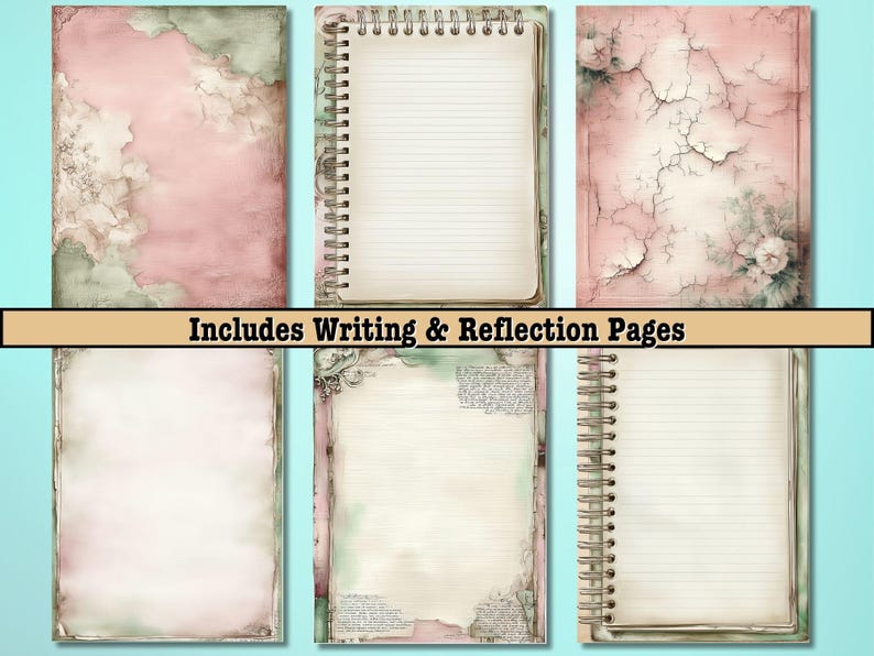 Faith Junk Journal Paper Bundle 100 Vintage Shabby Chic Christian Pages ...