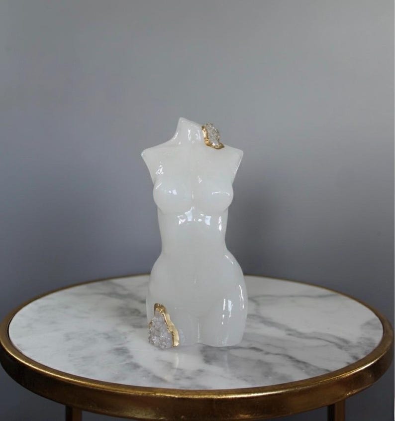 Luxury Resin Goddess Statue | Female Body Art Sculpture | Divine ...