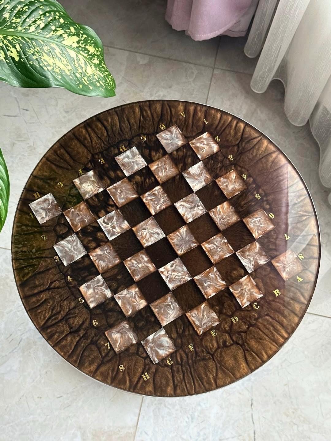 Luxury Handmade Chess Table | Unique Piece - Etsy