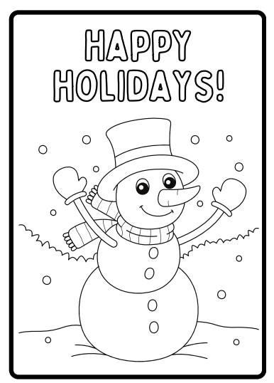 Merry & Bright Coloring Pages - Etsy