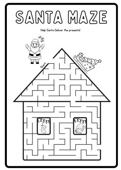 Merry & Bright Coloring Pages - Etsy