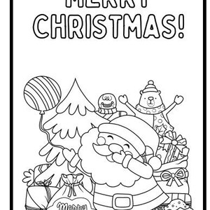 Merry & Bright Coloring Pages - Etsy