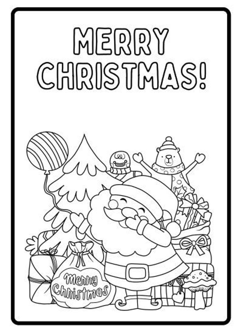 Merry & Bright Coloring Pages - Etsy