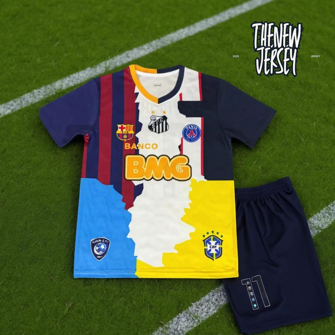 Neymar Jr Kids Football Kit | Nostalgic Jersey & Shorts Set - Etsy