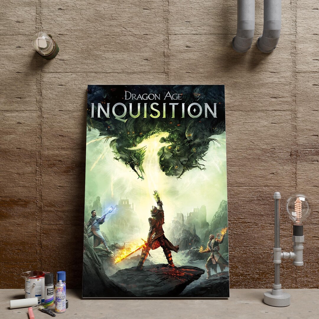 Dragon Age Poster, Inquisition Wall Art, Video Game Wall Decor ...