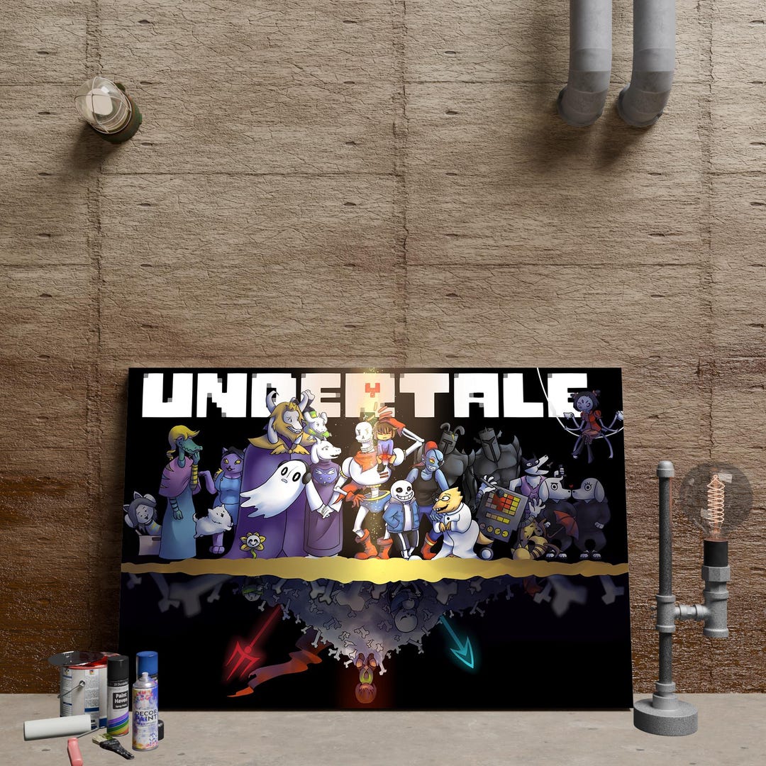 Undertale Poster, Frisk Wall Art, Gamer Room Decor, Video Game Wall ...