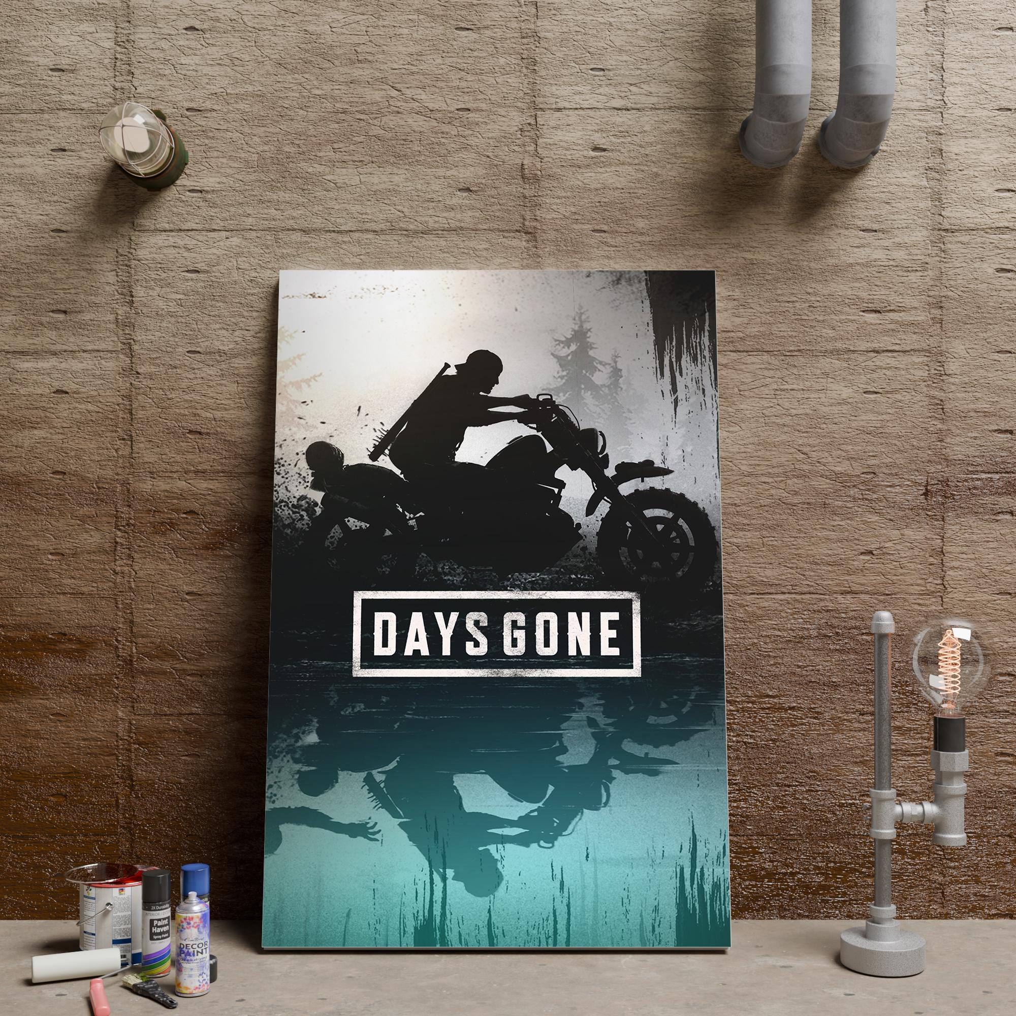 Days Gone Poster, Deacon St. John Wall Art, Zombie Apocalypse Poster ...