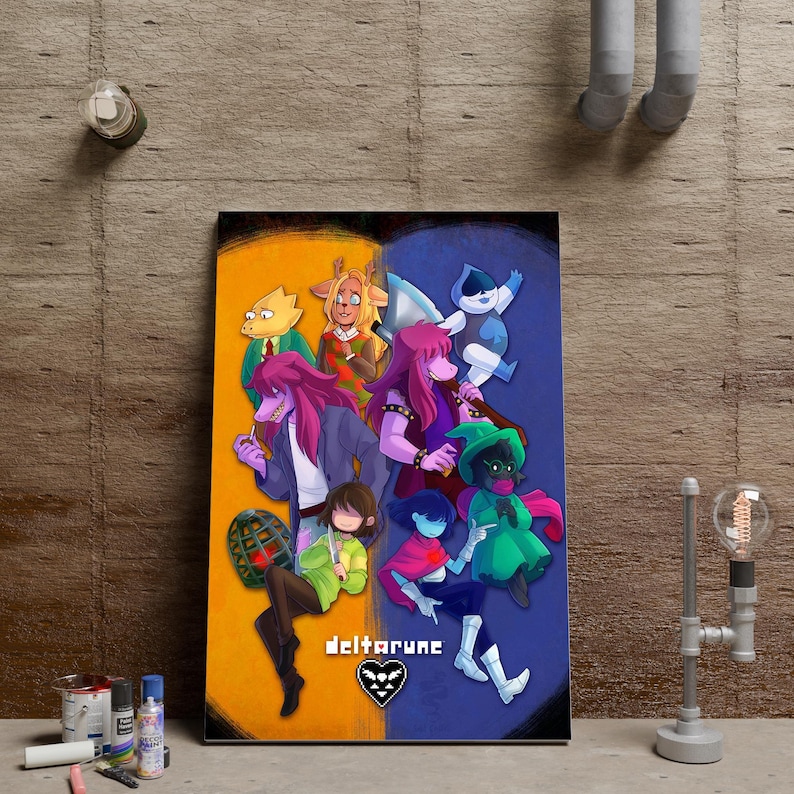 Deltarune Poster, Kris Wall Art, Gamer Room Decor, Video Game Wall ...