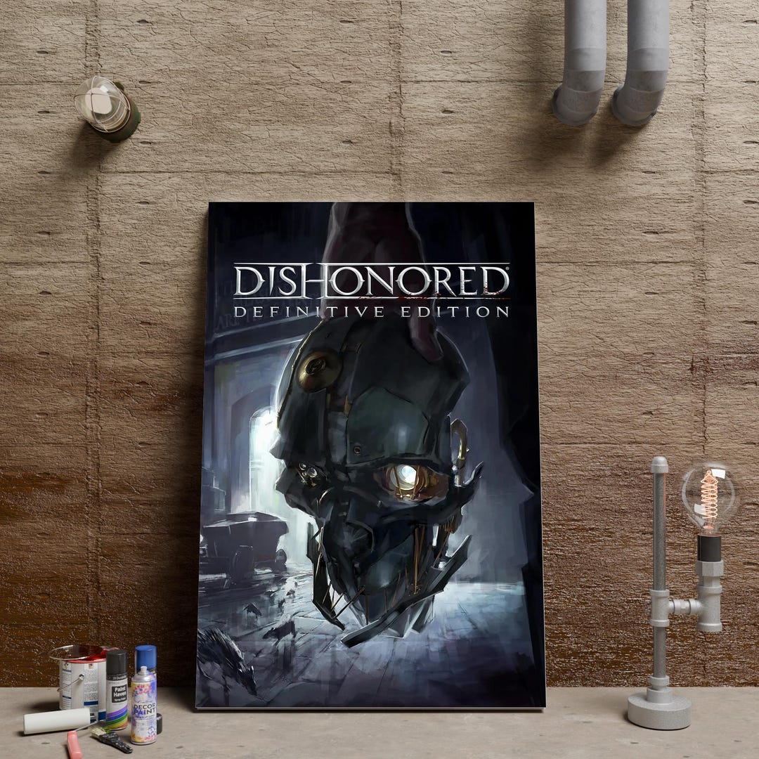 Dishonored Poster, Corvo Attano Wall Art, Video Game Wall Decor ...