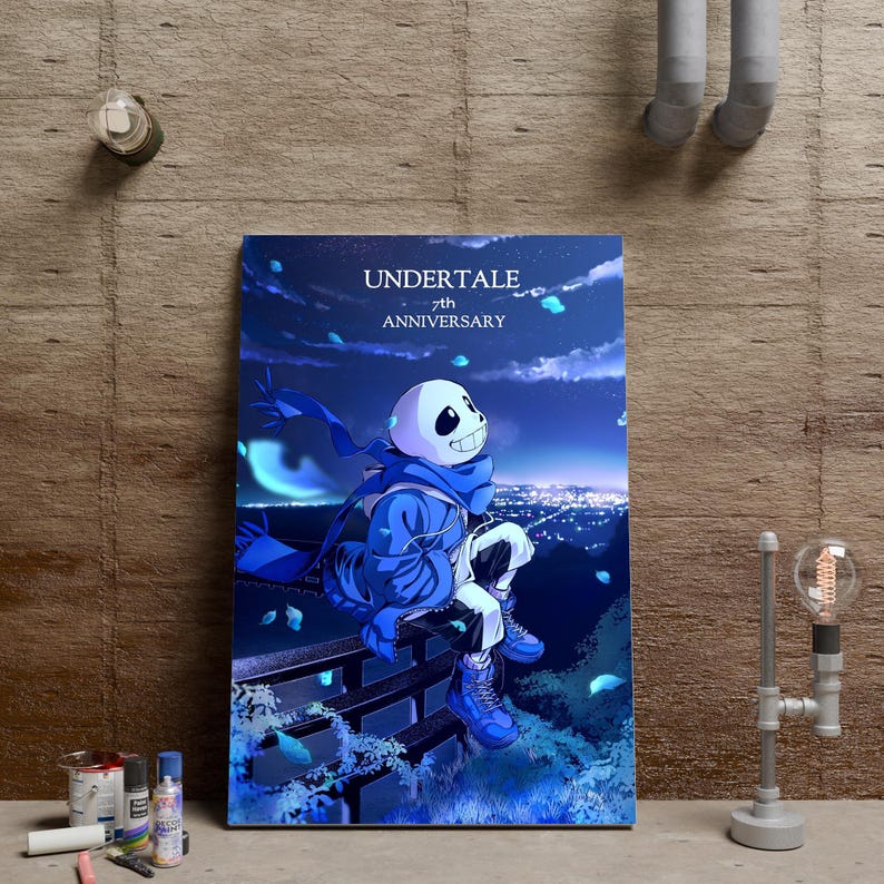 Undertale Poster, Frisk Wall Art, Gamer Room Decor, Video Game Wall ...