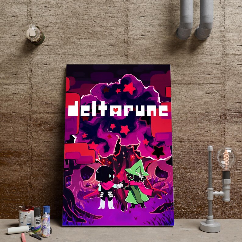 Deltarune Poster, Kris Wall Art, Gamer Room Decor, Video Game Wall ...